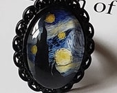 Vincent Van Gogh Ring.starry Night Ring. Victorian Statement - Etsy