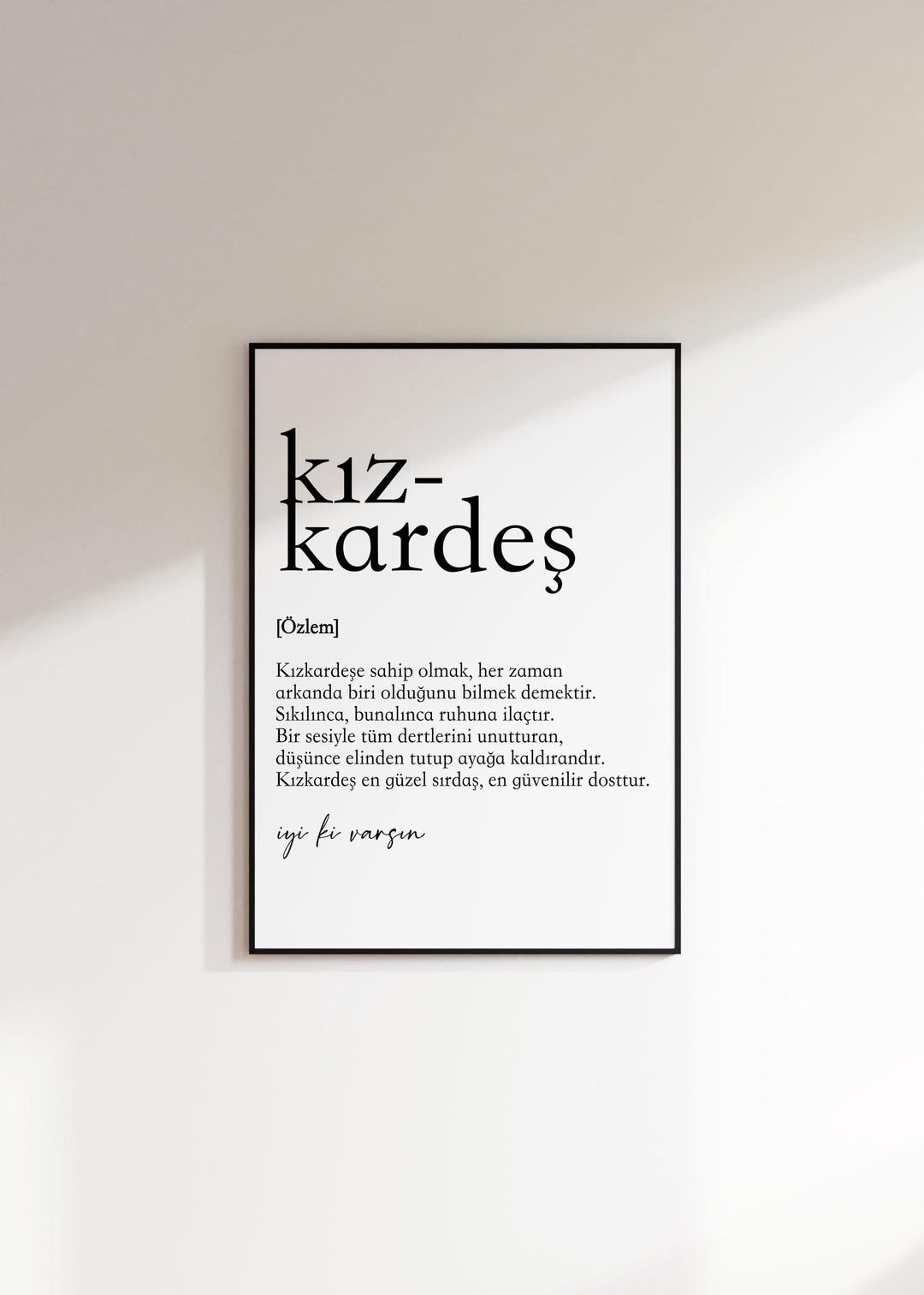 Kiz Kardes Lugat | Kardes Icin Hediye | Kardes Icin Güzel Sözler ...