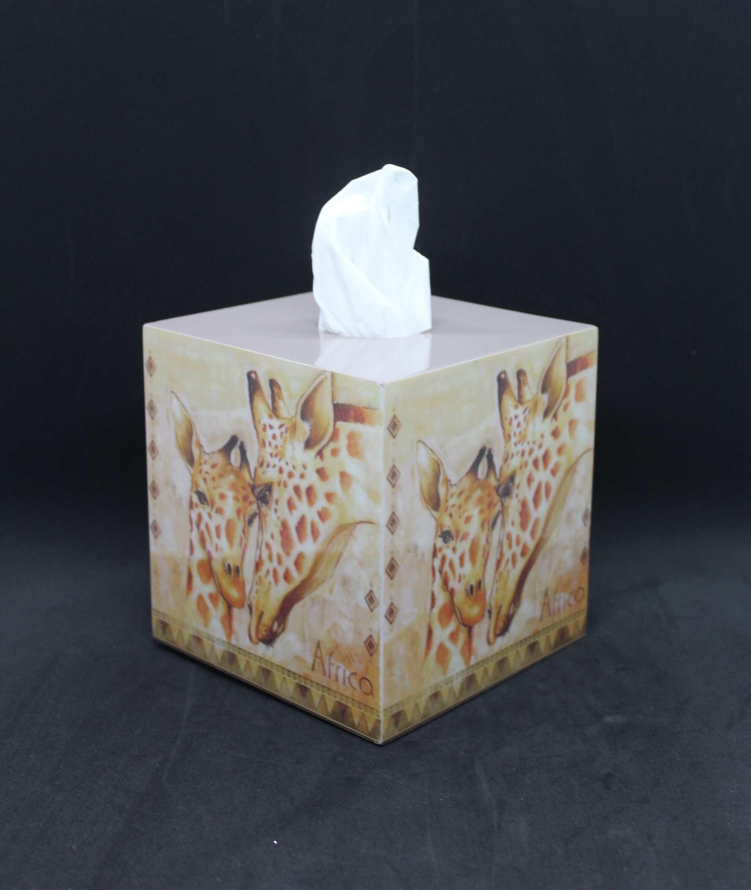 Handmade Giraffe Themed Decoupage Tissue Box Cover - Etsy