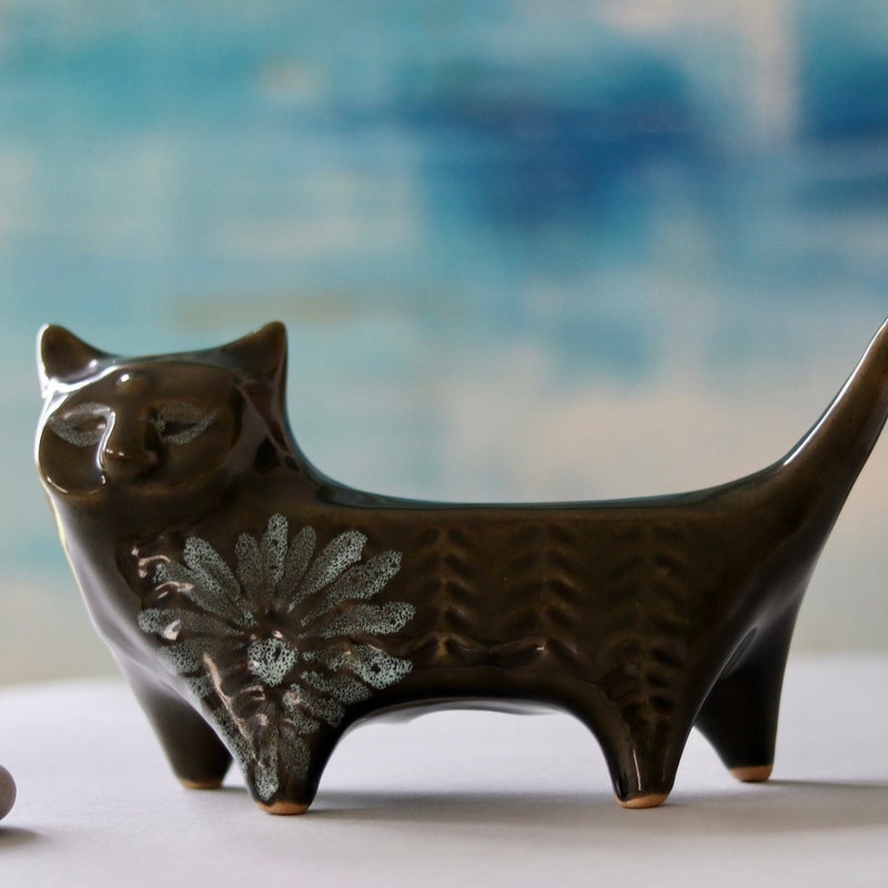 Pottery Cat - Etsy