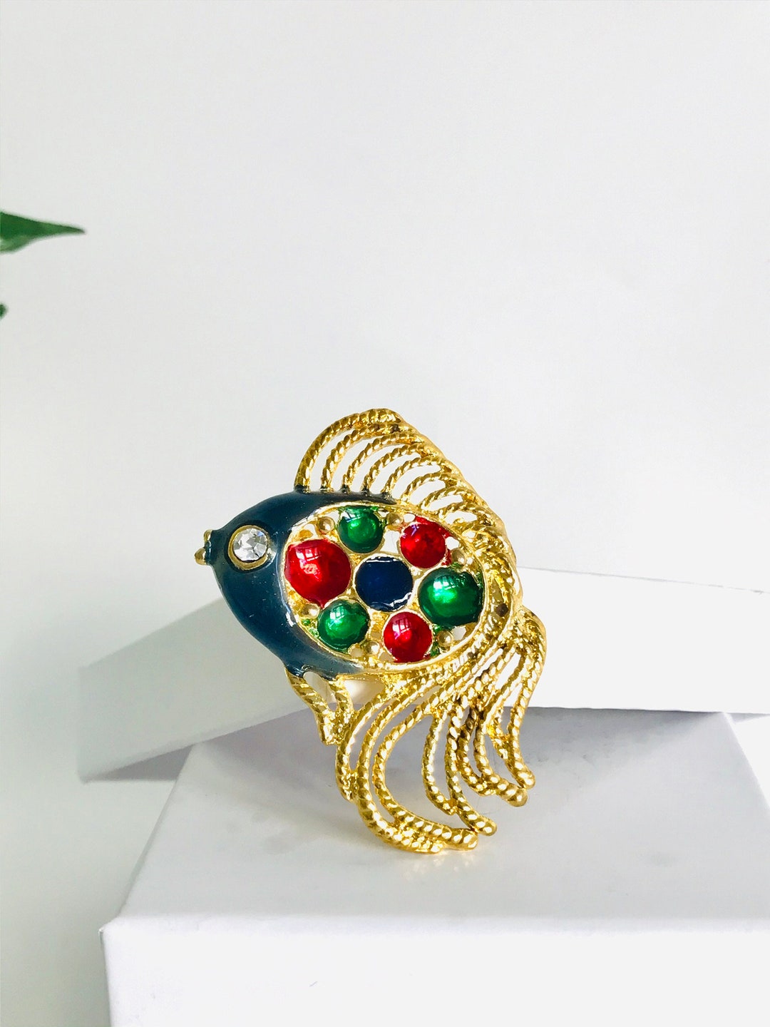 Daxon Fish Brooch Jewellery / 1980s Brooch / Vintage Brooch / Costume ...