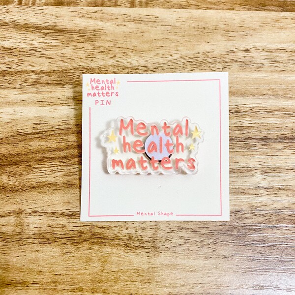 Mental Health Pin - Etsy