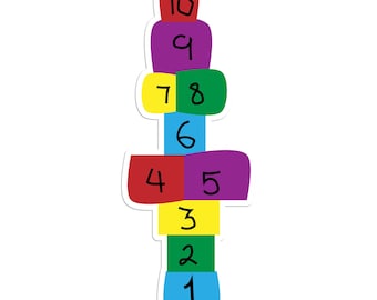 Hopscotch Waterproof Floor Sticker Children's Fun Game - Etsy