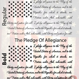 US Flag, America, Pledge of Allegiance, Preamble Constitution - SVG Cut ...