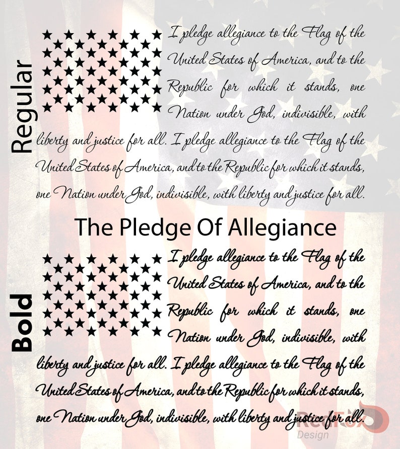 US Flag, America, Pledge of Allegiance, Preamble Constitution - SVG Cut ...