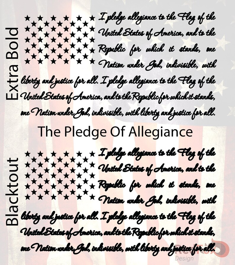 US Flag, America, Pledge of Allegiance, Preamble Constitution - SVG Cut ...