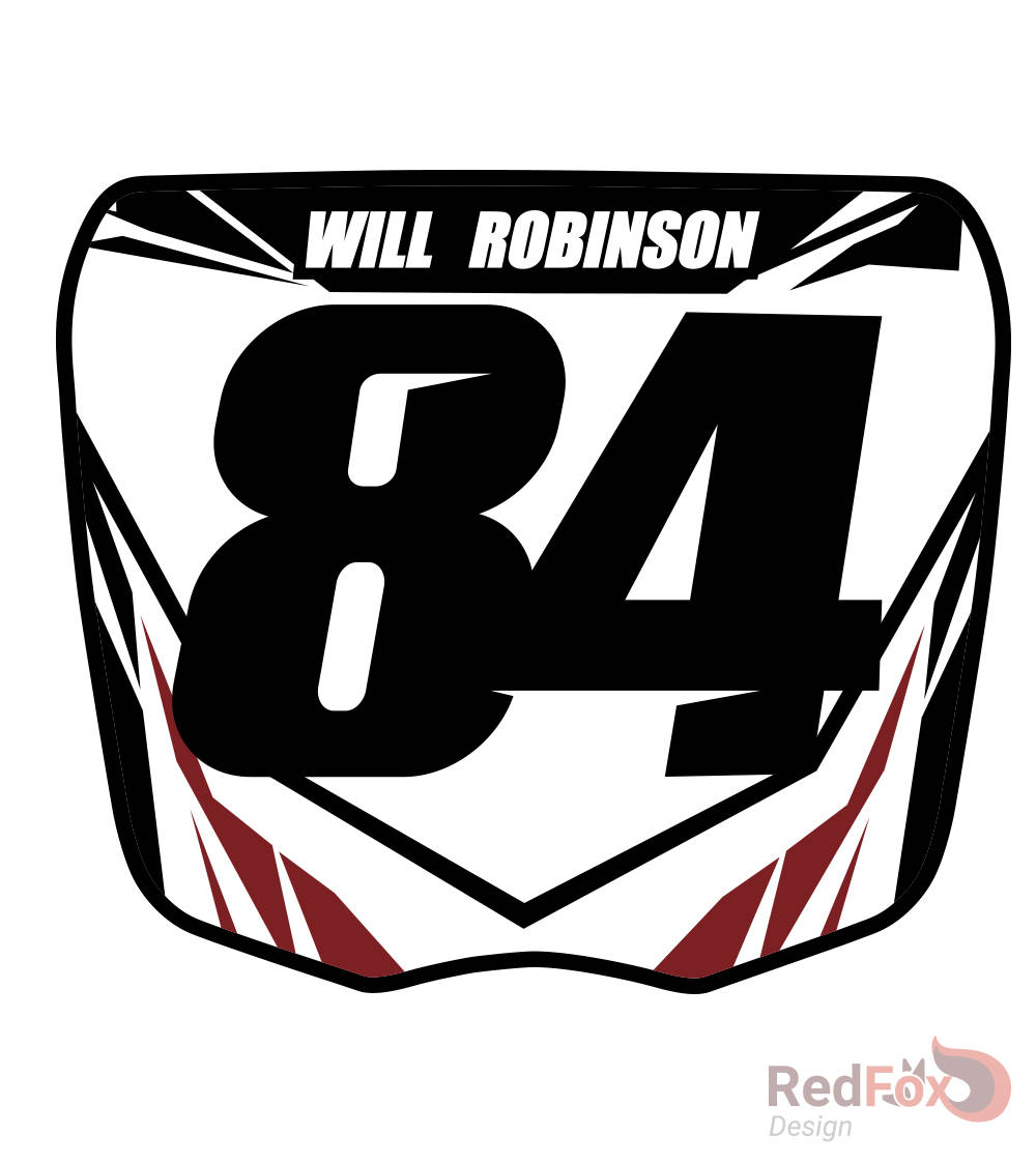 MX BMX Dirtbike Plate Number 4 Styles SVG Cut File Dxf - Etsy
