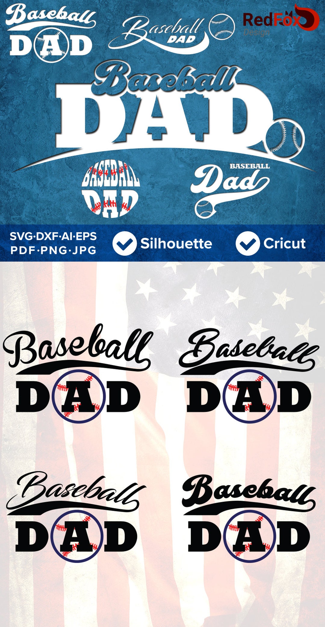 Baseball Dad SVG, Baseball Svg, Father's Day, SVG Cut File, DXF, Png ...