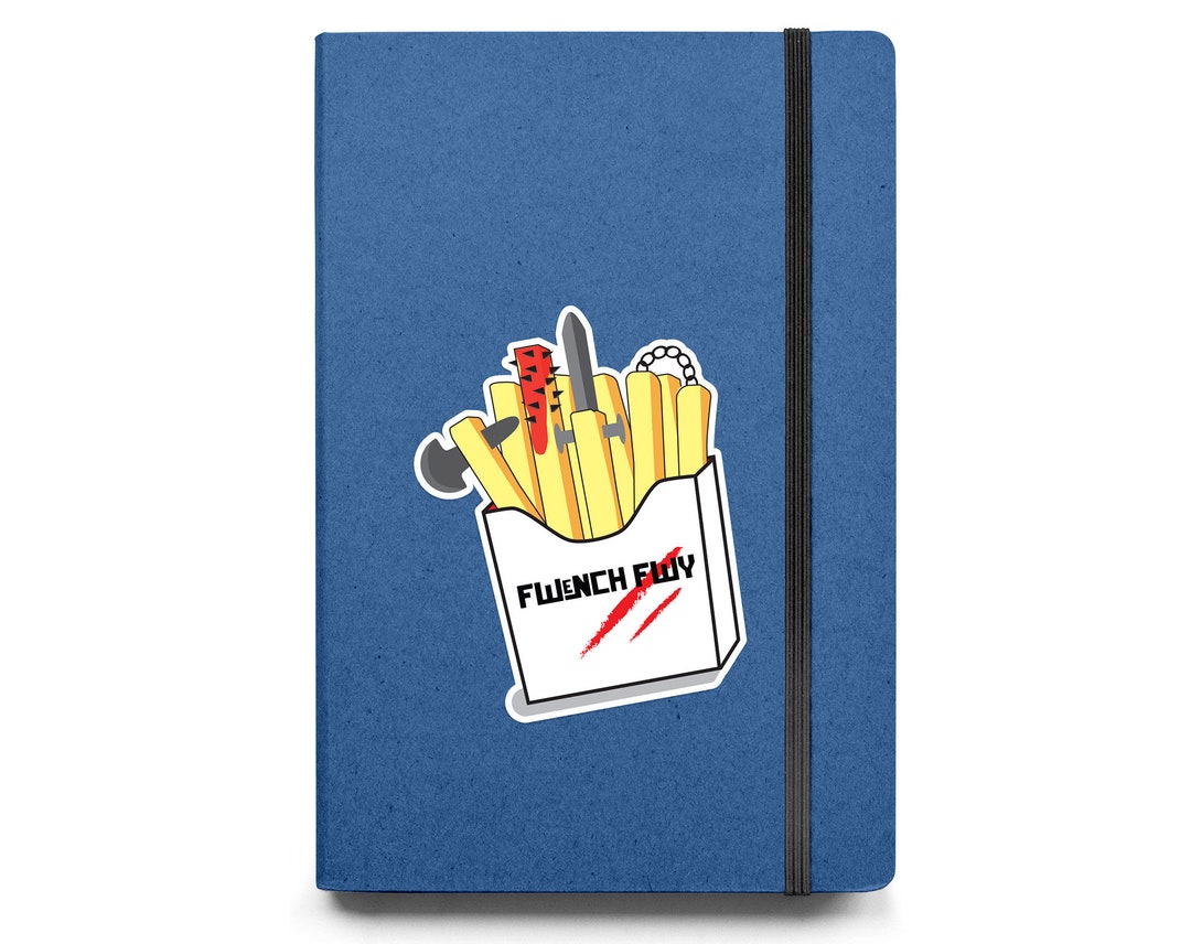 Fwench Fwy - French Fries Sticker - Vinyl Sticker for Laptops, Cars ...
