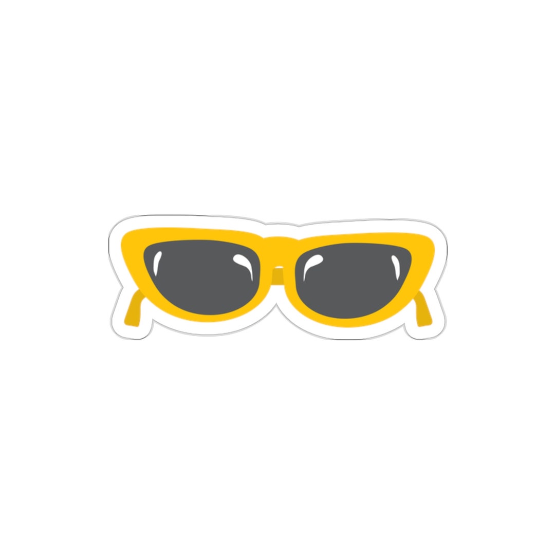 Retro Sunglasses Sticker for Travelers - Adventurous Wanderlust ...