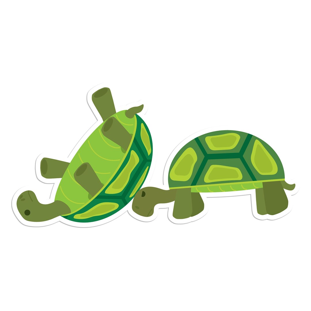 Adorable Cute Turtle Sticker - Perfect for Laptops, Water Bottles, and ...