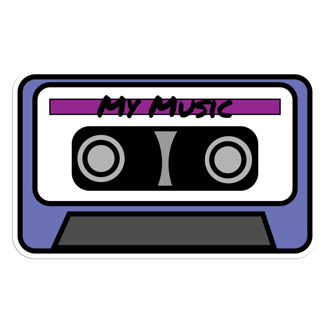Retro Walkman Cassette Player Sticker - Vintage Decal for Laptops and ...