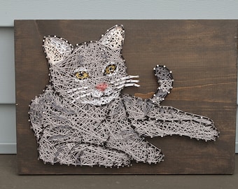 Cat String Art - Etsy