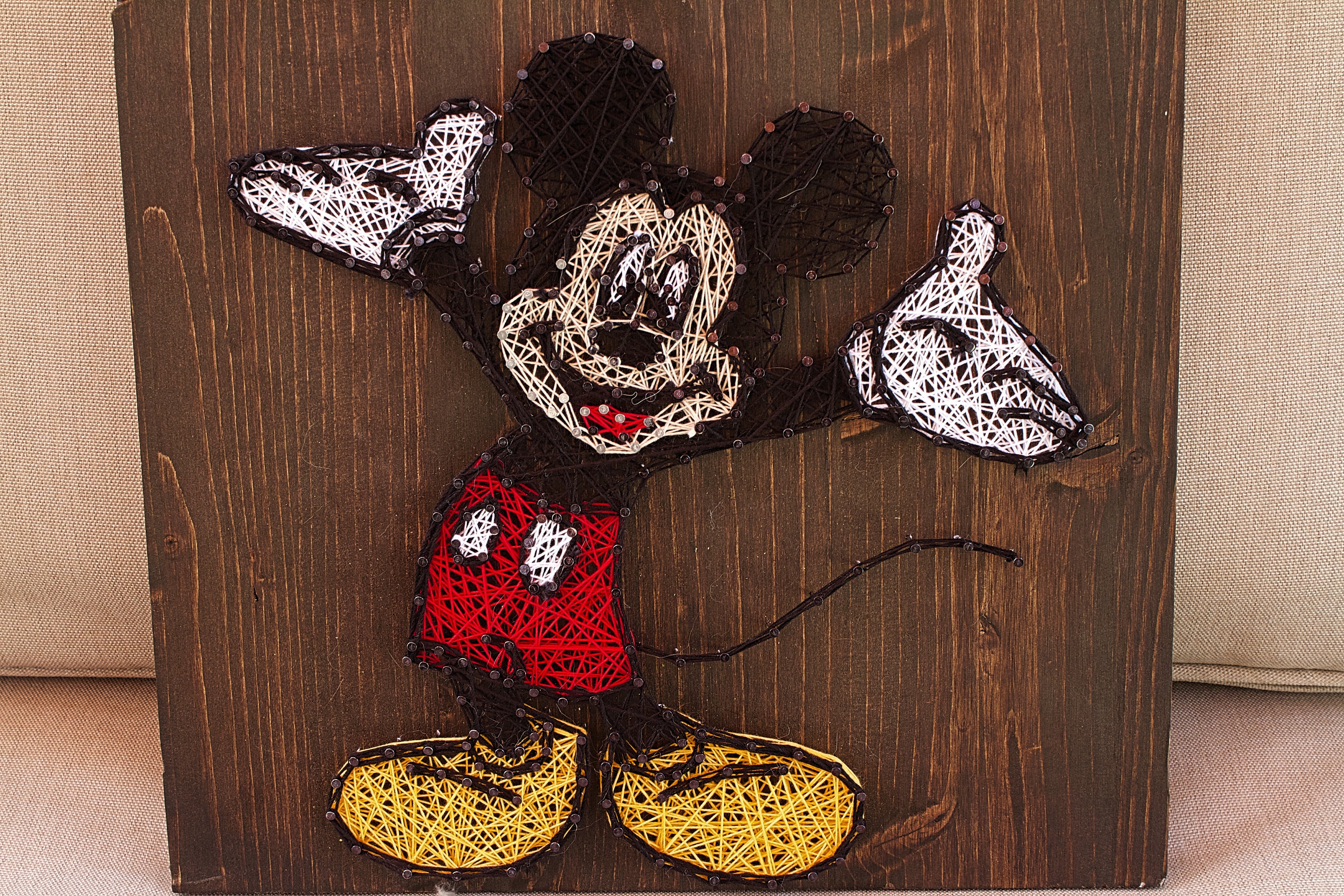 Custom Name/quote Mickey Mouse String Art Disney Gifts - Etsy