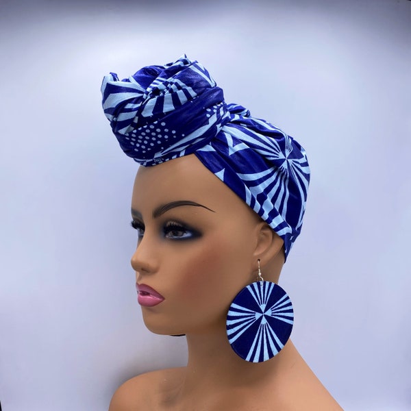Blue Head Wrap - Etsy