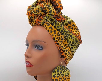 Leopard Head Wrap - Etsy