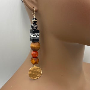 Wooden African Earrings Laser Cut Wood Earrings Afrocentric Large Big ...