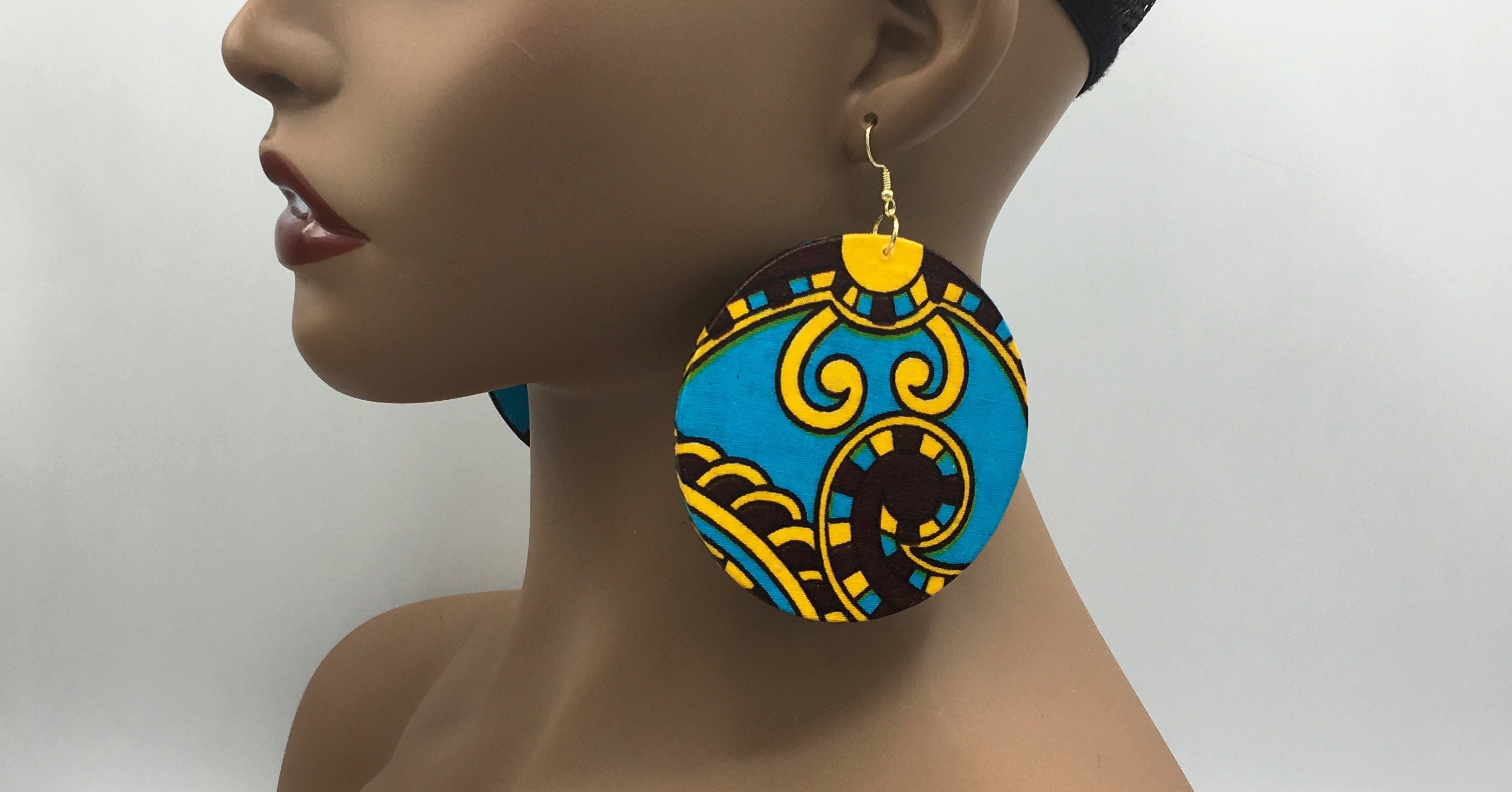 African Huge Earrings