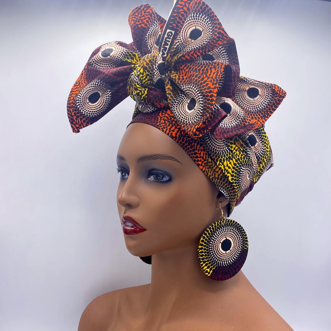 Ankara Head Wrap: African Print Cotton Turban Scarf - Etsy