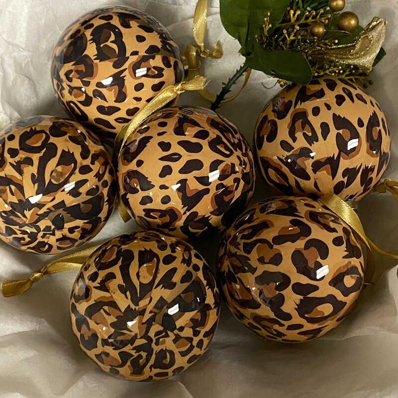 Leopard Print Ornaments - Etsy