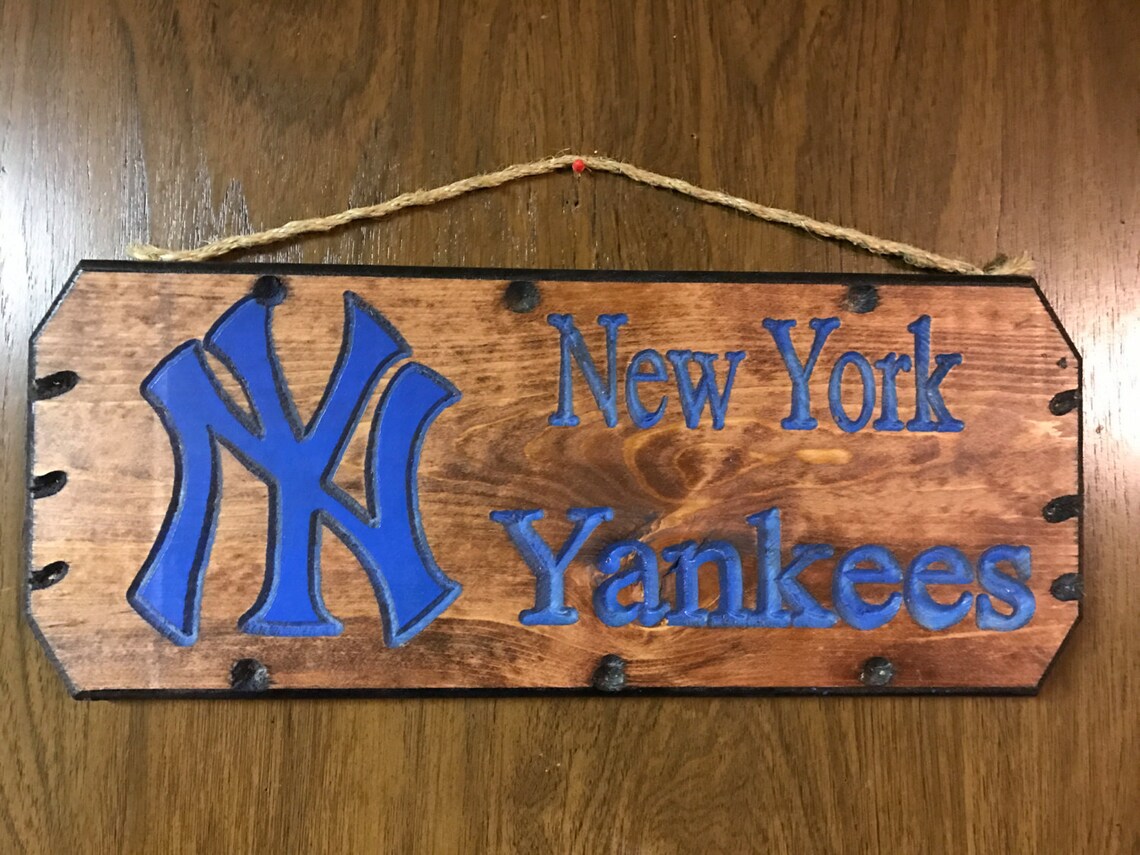 New York Yankees Wood Sign | Etsy
