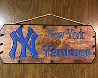 Yankees Wood Sign | Etsy