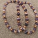 Genuine Handmade Wampum Bead Necklace on Deerskin Leather Lacing ...