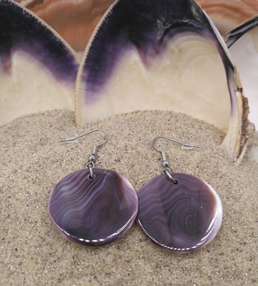 Hand Carved Genuine Rhode Island Quahog Wampum Circles on Surgical ...