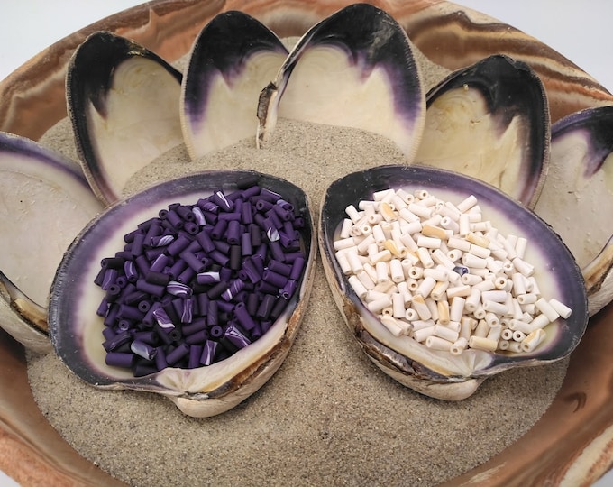 White Color Wampum Shell Tube Bead 16inch - Etsy