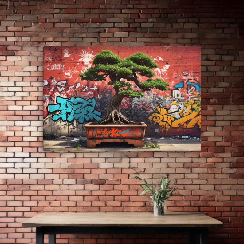 Bonsai Art - 24x36 Inch Graffiti Art - Etsy