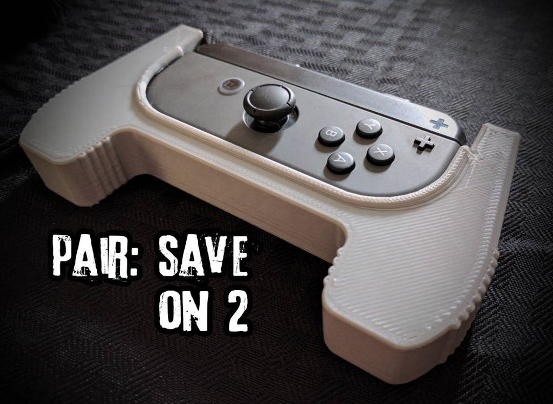 PAIR of NES Max-style Joy-con Controller Grip for the Nintendo Switch ...
