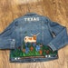 Hand Painted Texas Denim Jacket - Etsy