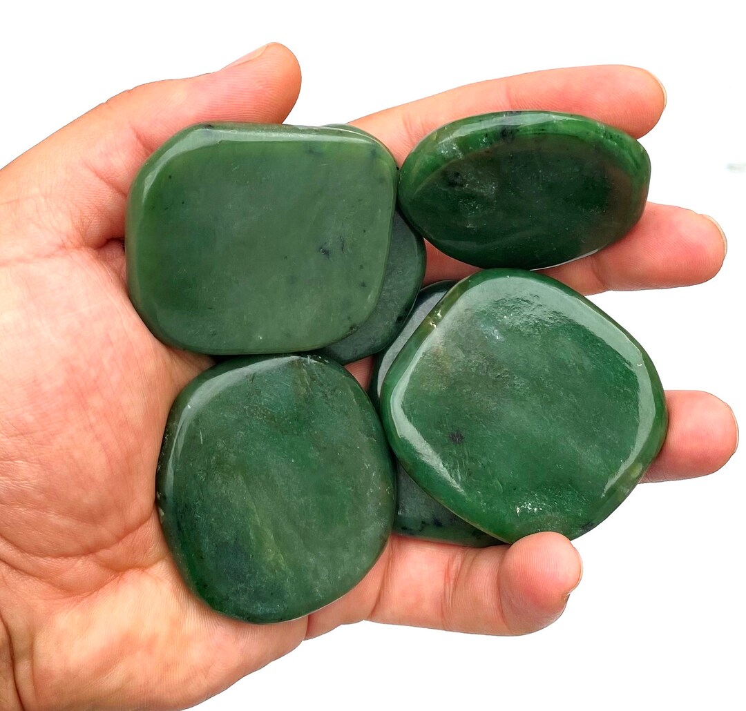 Green Nephrite Jade Tumble Sliced 300 Grams - Etsy