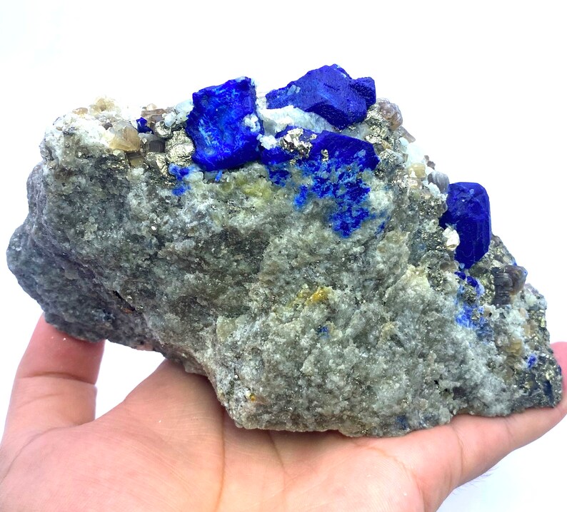 1295 Grams Beautiful Blue Lapis Lazurite on Matrix Specimen-lazurite ...