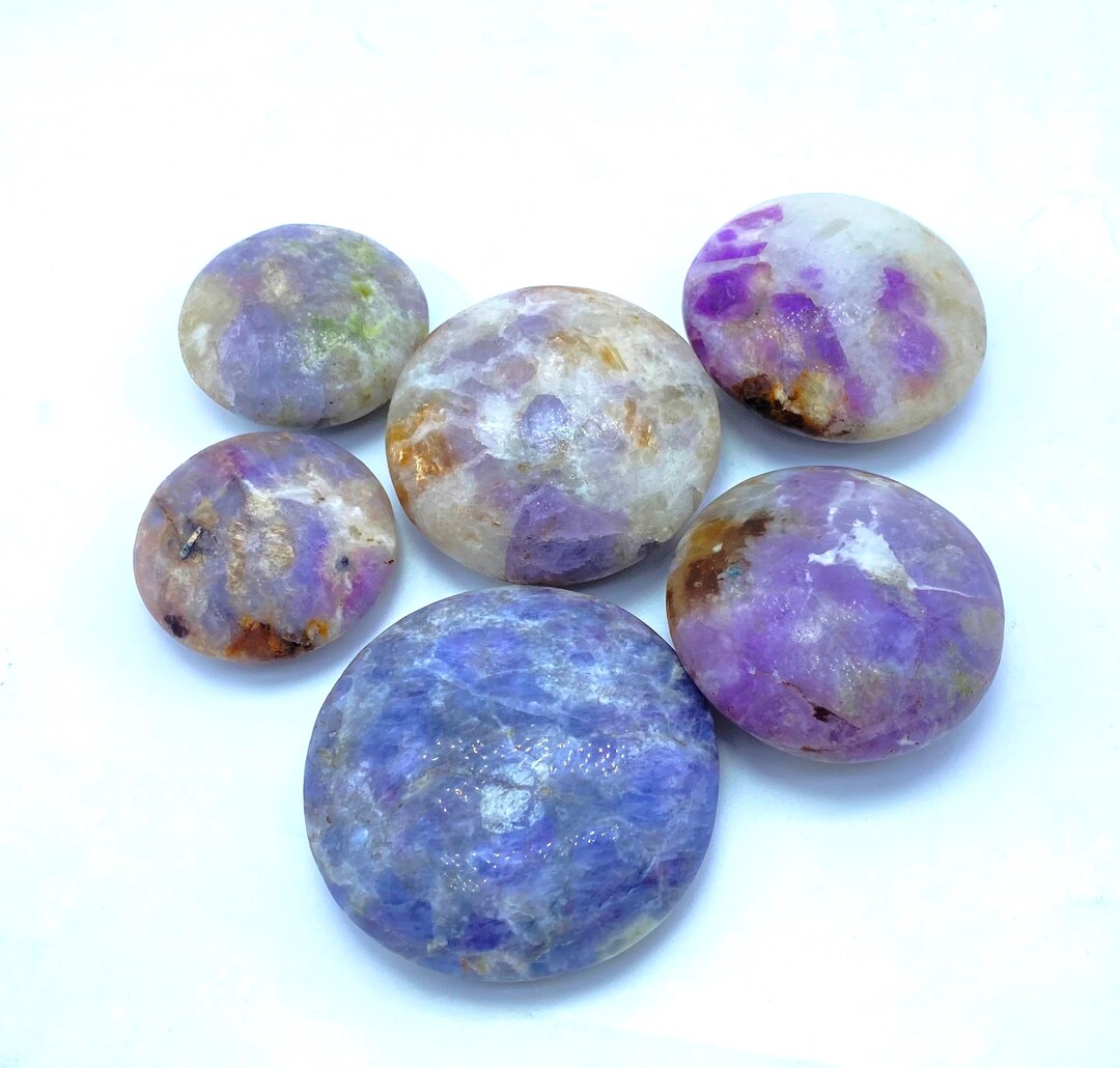 Beautiful Pink Hackmanite Palm Stone,hackmanite Palms,hackmanite ...