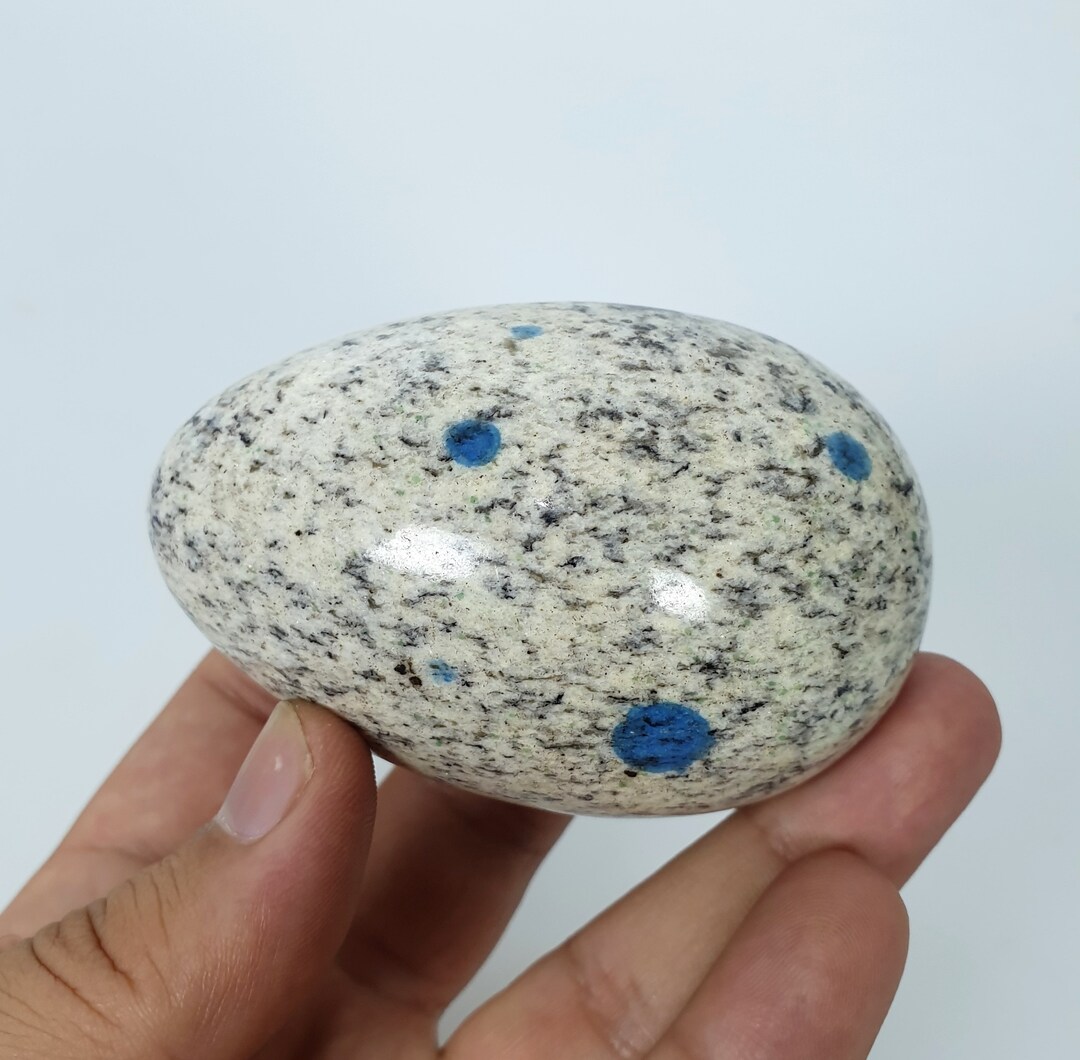 Beautiful K2 Japer Blue Dots Egg 78x51mm - Etsy
