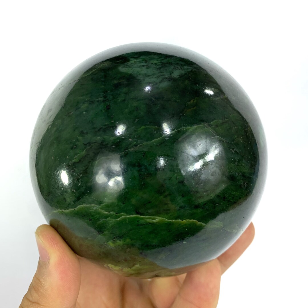 2 Kg Best Quality Green Nephrite Jade Sphere, Nephrite Jade Sphere ...