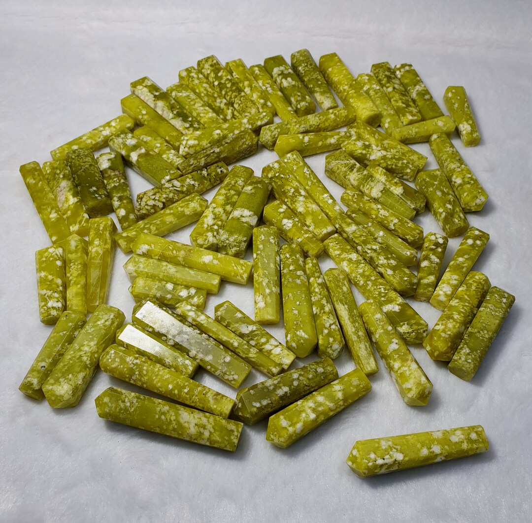 500 Grams Beautiful Green Color Idocrase Points 75 Pieces - Etsy