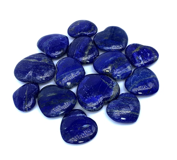 Natural Color Lapis Lazuli 14 Pieces Hearts Wholesale - Etsy