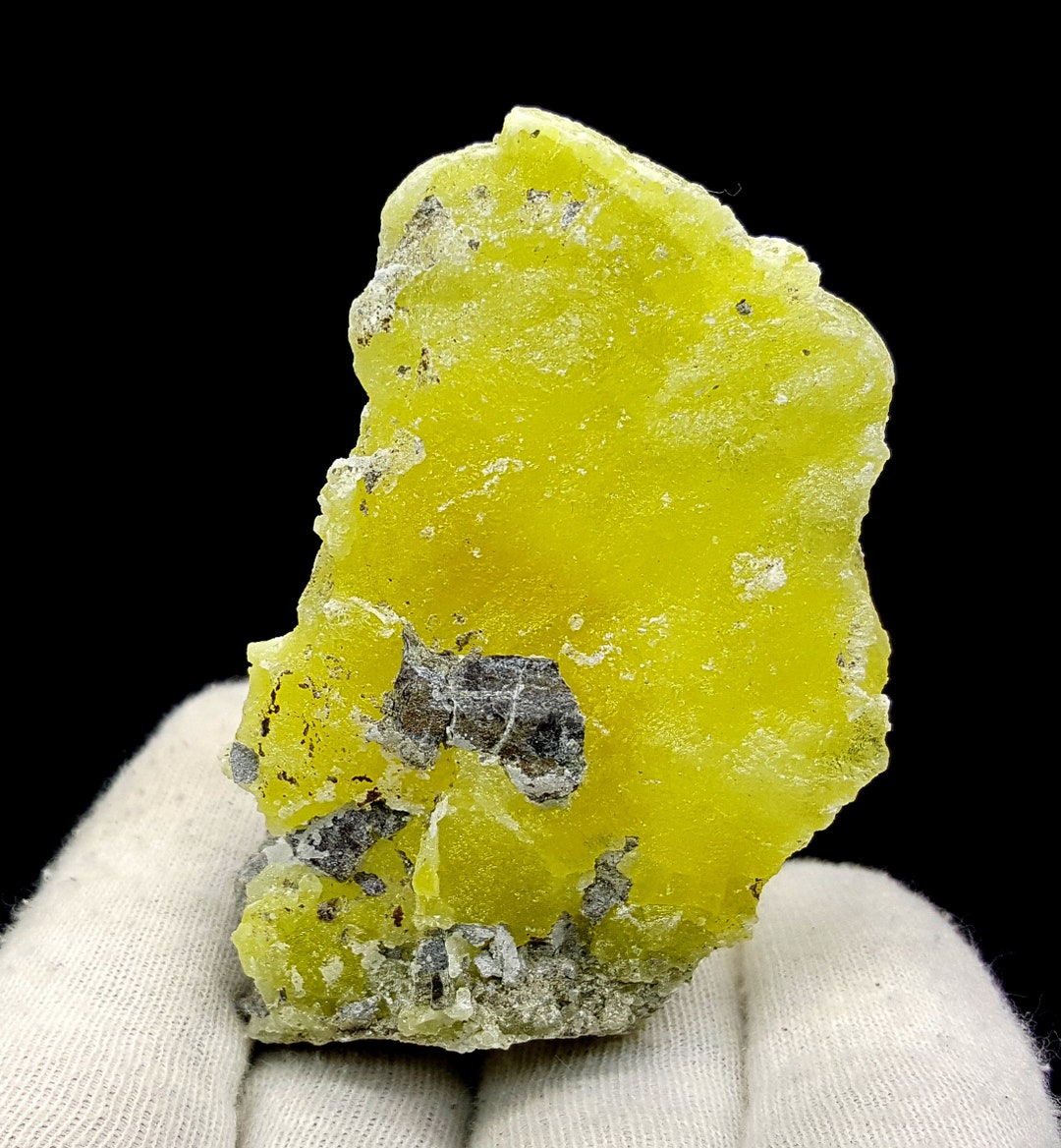 Lemon Yellow Brucite Specimen: Natural Pakistan Mineral - Etsy