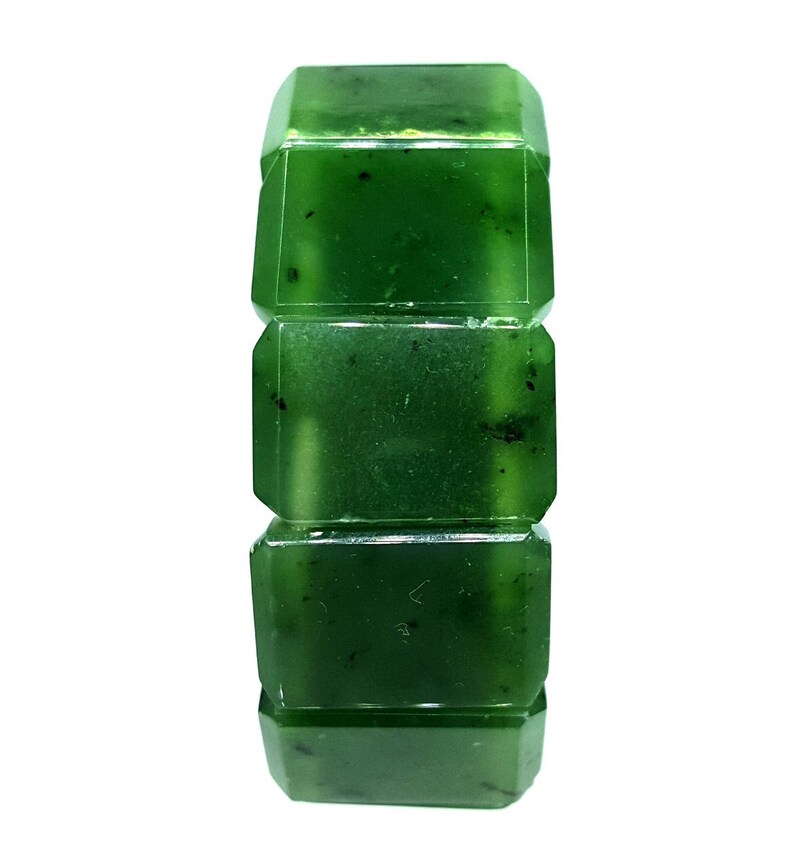 Wow Beautiful Green Color Nephrite Jade Bracelet Hand Made | Etsy