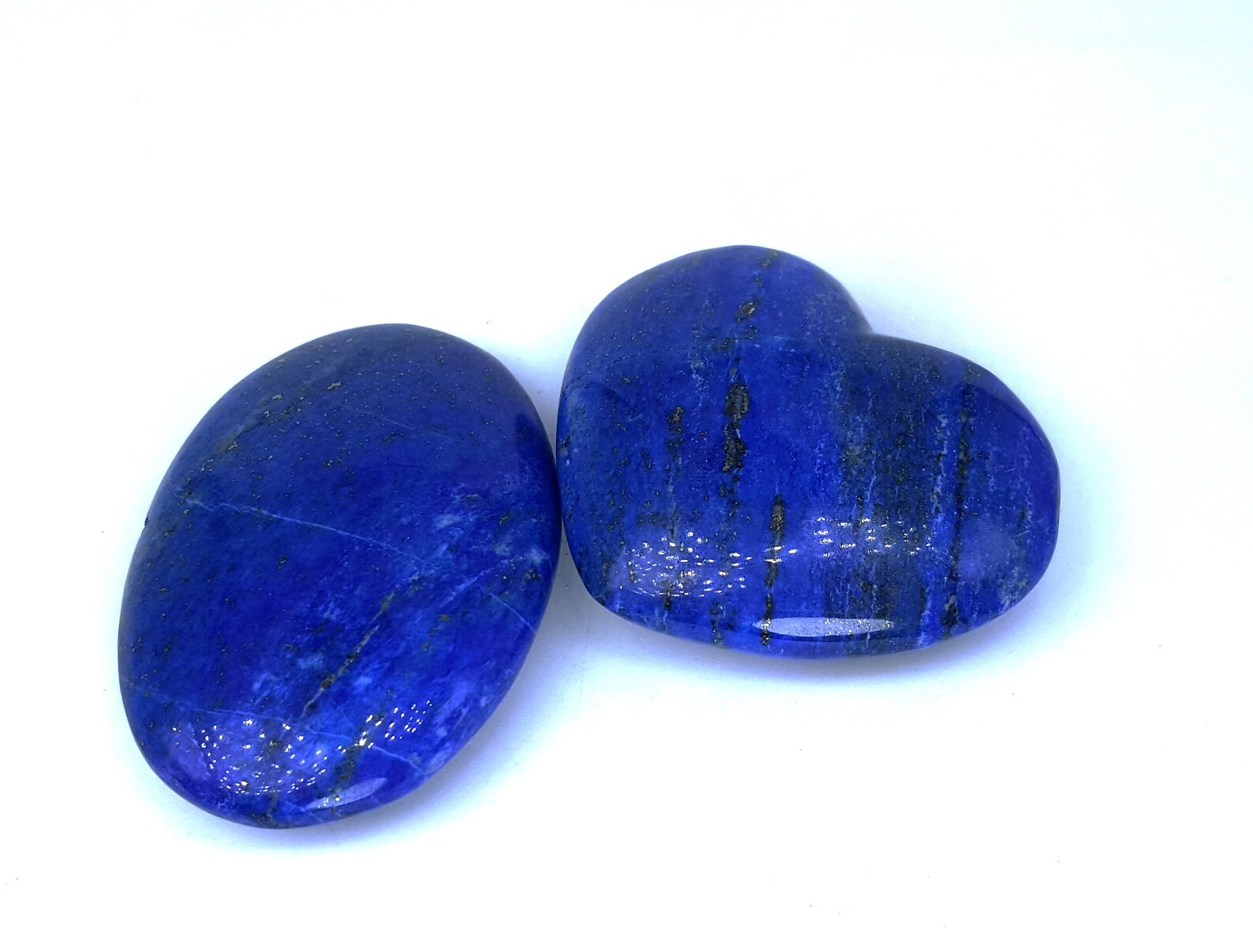 Best Grade Lapis Lazuli Natural Blue Color Hearts and Palm 62 | Etsy