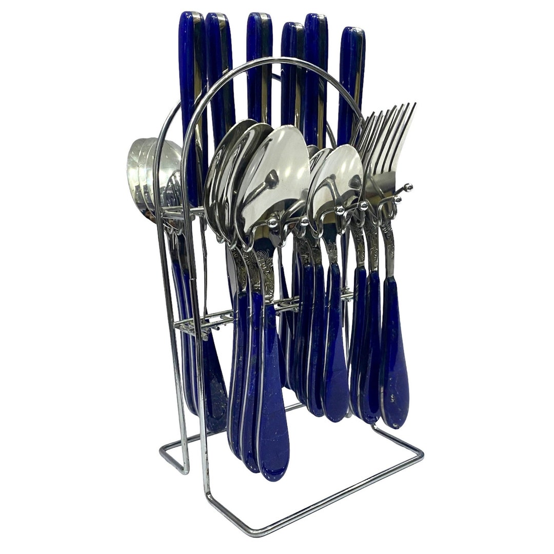 Best Quality Lapis Lazuli Cutlery Set, Lapis Spoon Forks, Lapis Spoons ...
