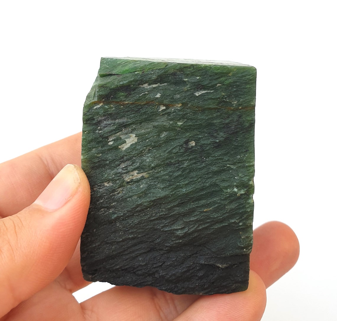 245 Grams Green Color Nephrite Jade Cube Piece - Etsy