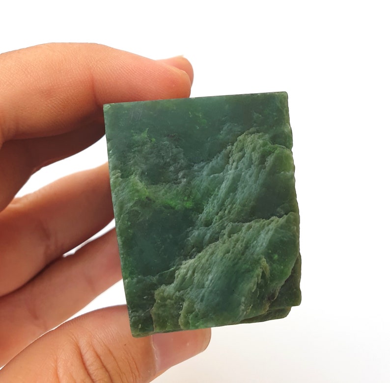245 Grams Green Color Nephrite Jade Cube Piece - Etsy