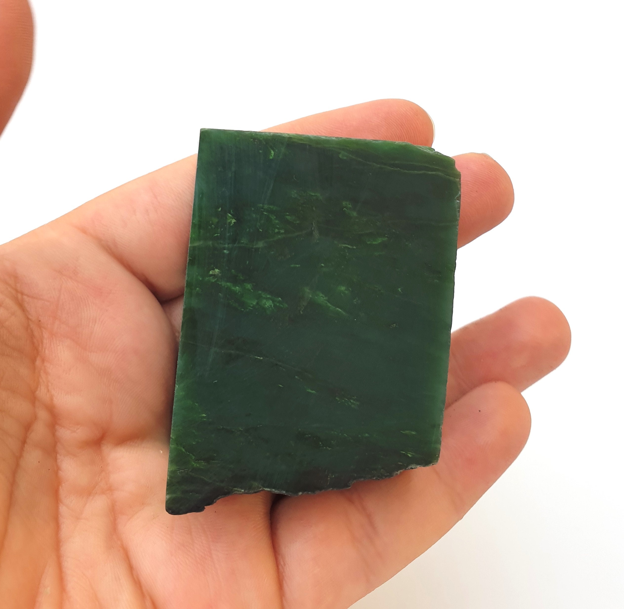 245 Grams Green Color Nephrite Jade Cube Piece - Etsy