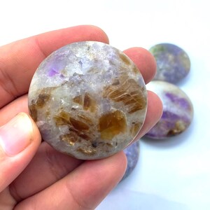 Beautiful Pink Hackmanite Palm Stone,hackmanite Palms,hackmanite ...