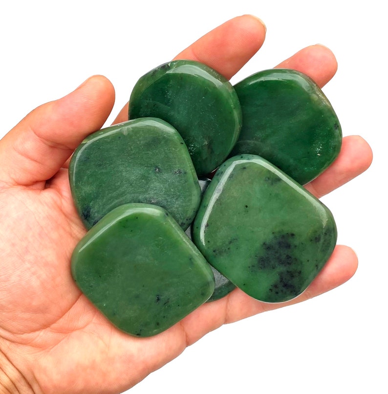 Green Nephrite Jade Tumble Sliced 300 Grams | Etsy