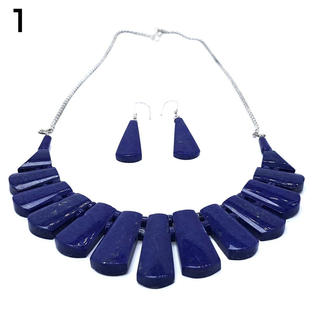 Beautiful 7 Types of Natural Lapis Lazuli Hand Made Necklaces - Etsy