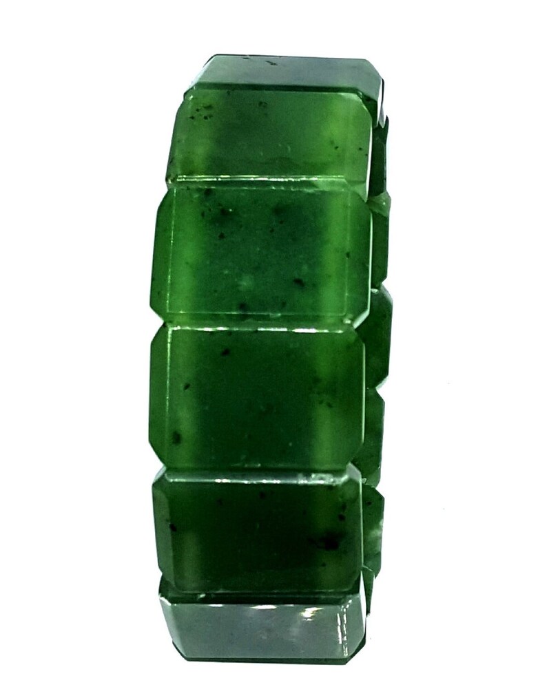 Wow Beautiful Green Color Nephrite Jade Bracelet Hand Made | Etsy